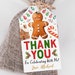 Gingerbread Thank You Tags | Oh Snap | Christmas Birthday | Oh What Fun ...