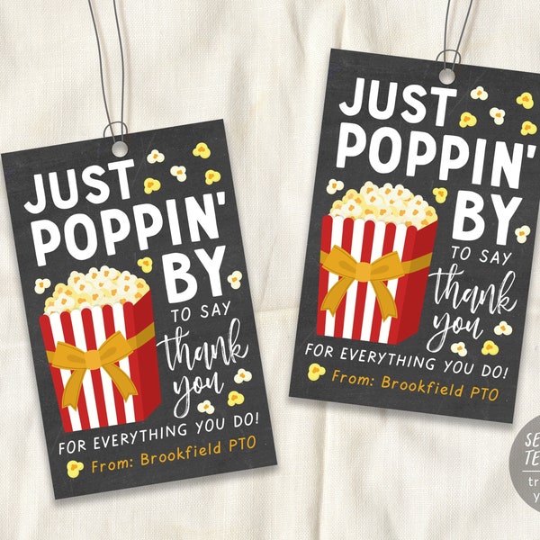 Teacher Appreciation Popcorn - Etsy