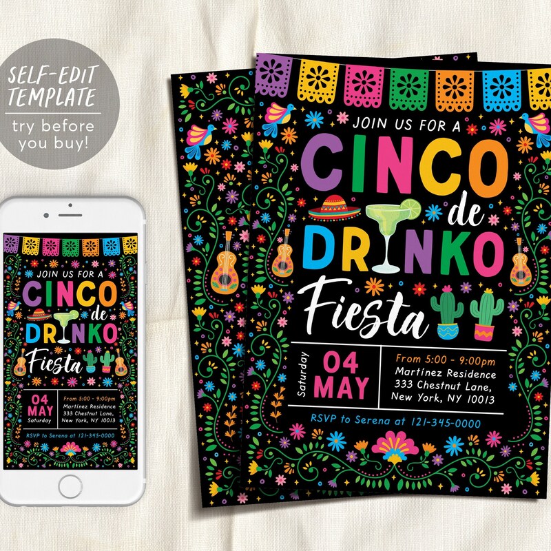 Cinco De Mayo Invite - Etsy