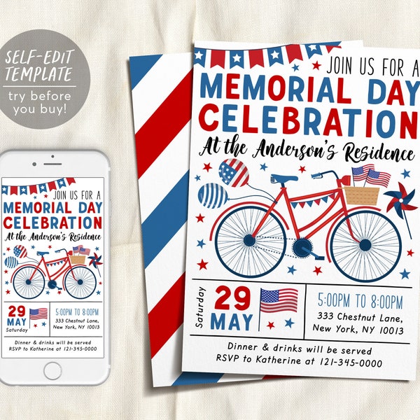 Memorial Dinner Invitation - Etsy