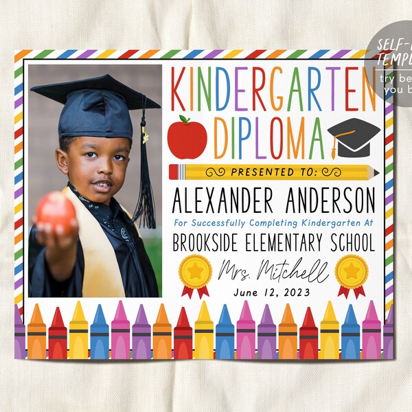 Preschool Certificate Svg - Etsy