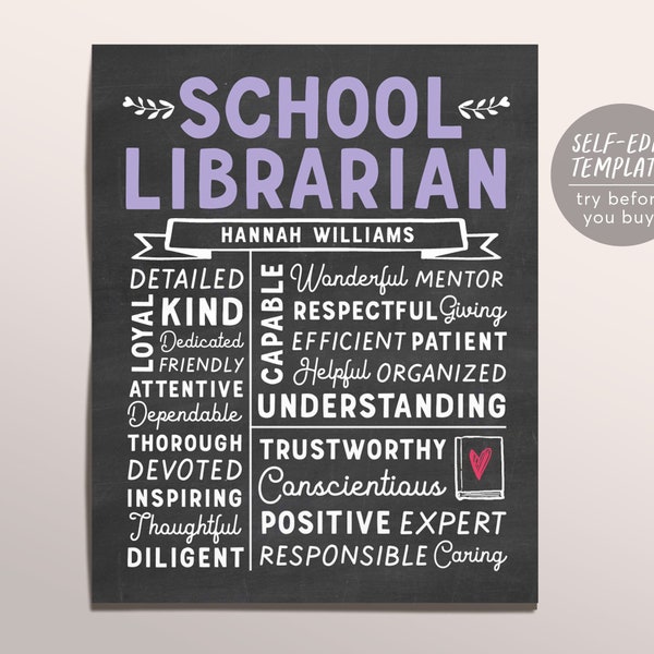 Librarian Thank You - Etsy