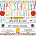 Preschool Graduation Ceremony Ticket Editable Template, Class Grad ...