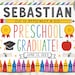 Preschool Graduation Sign Editable Template, Pre K Graduation Poster ...