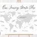 Editable World Map Guest Book Alternative Template, Travel Themed ...