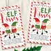 Elf Kisses Tags Editable Template, Christmas Elf Kisses Labels ...