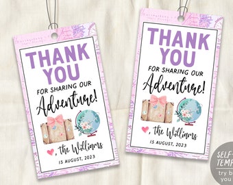 World Map Globe Tags Round Gift Tags Set of 10 - Etsy