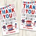 4th of July Birthday Party Thank You Tags Editable Template, Patriotic ...