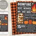 Fall Bonfire Couples Shower Invitation Editable Template, Autumn Smores ...