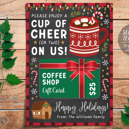 Christmas Thank You Gift Card Holder Teacher Staff Employee - Etsy