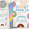 Donut Welcome Sign Girl Donut Party Editable Template, Birthday Party ...