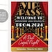 VIP Pass Prom School Dance Welcome Sign Editable Template, Red Carpet ...