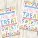 Spring Treat Gift Tag Editable Template, Springtime Thank You Floral ...