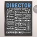 Editable Director Chalkboard Gift Print Template, Personalized School ...