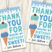 Ice Cream Birthday Party Thank You Gift Tag Editable Template, Ice ...