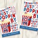 4th of July Popcorn Gift Tag Editable Template, Patriotic Fourth of ...
