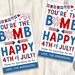 4th of July Gift Tag Editable Template, Patriotic Fourth of July You're ...