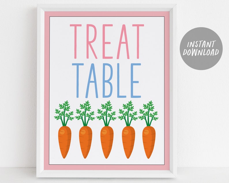 Easter Bunny Spring Signs BUNDLE for Wedding Baby Shower Birthday ...