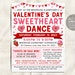 Valentine's Day Sweetheart Dance Flyer Editable Template, Valentines ...