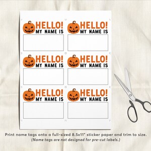 What's Your Halloween Name Game, Pumpkin Carving Party Activity With ...