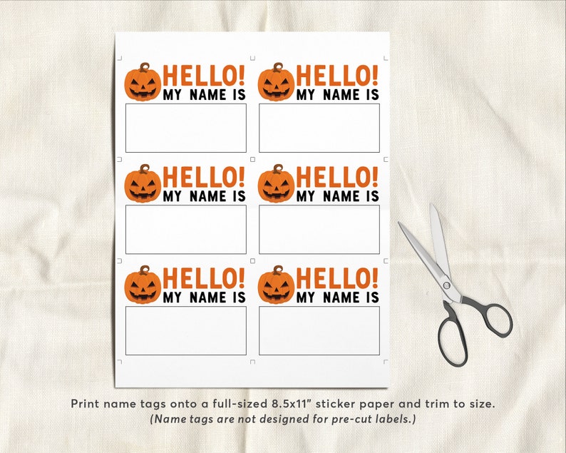 What's Your Halloween Name Game, Pumpkin Carving Party Activity With ...