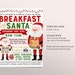 Breakfast With Santa Flyer Editable Template, Pancakes With Santa ...
