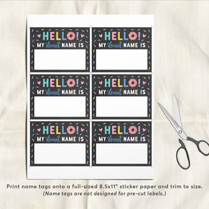 Donut Name Sign Chalkboard, Girl Donut Birthday Game Poster, Whats Your ...