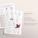 Infographic Wedding Program Template, Burgundy Wedding Reception ...