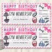 Gym Membership Ticket Editable Template, Birthday Surprise Personal ...