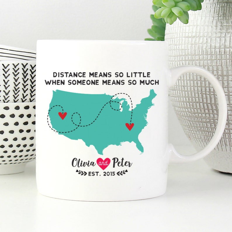 Long Distance Relationship Mug Gift For LDR Coffee Mug For | Etsy