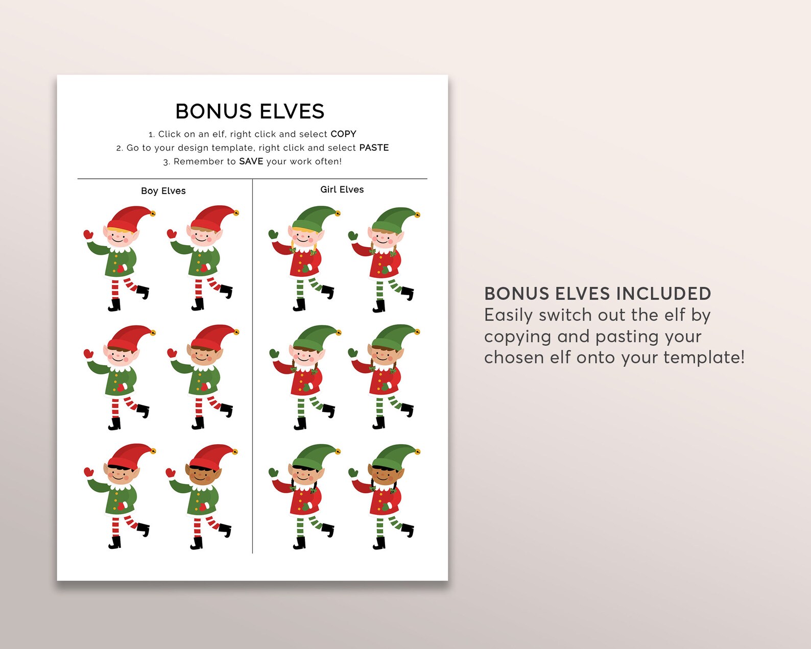 You've Been Elfed Coworker Game Editable Template, We've Been Elfed I ...