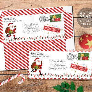 BUNDLE Official Letter to and From Santa KIT Editable Template ...