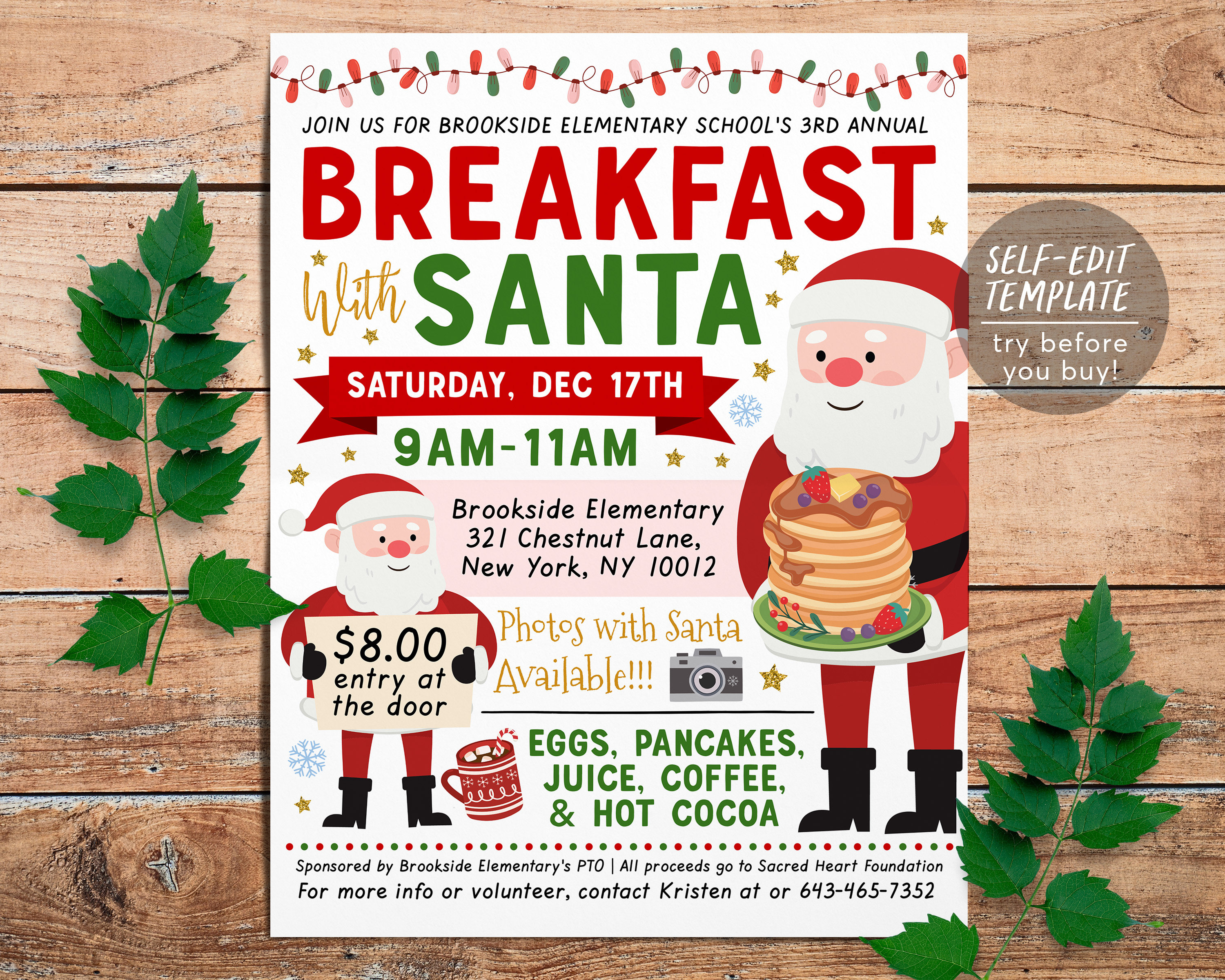 Breakfast Eggs Flyer Template