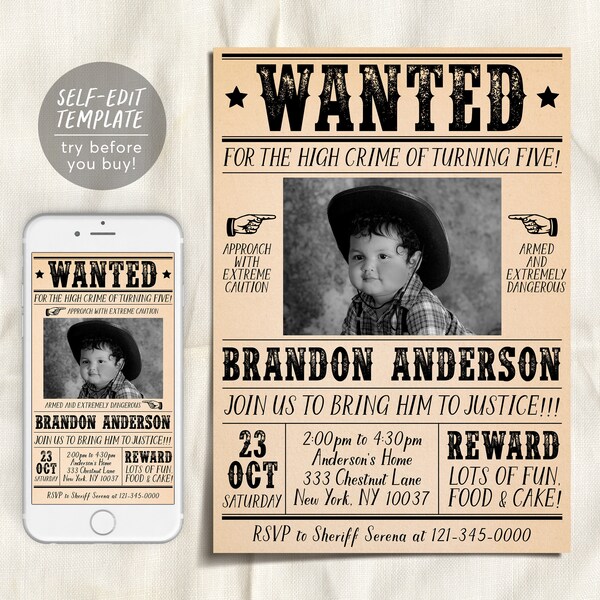 Wanted Poster - Etsy