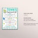 Tennis Survival Kit Gift Tags Editable Template Tennis Player - Etsy