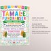 Tamale Fundraiser Flyer Editable Template, Fiesta Mexican Night Dinner ...