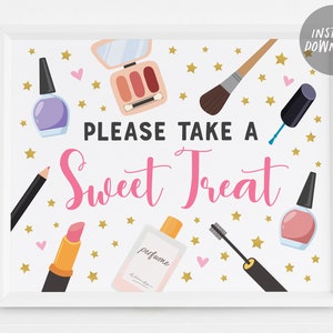 Spa Party Birthday Signs Decor BUNDLE for Birthday Party, Facial ...