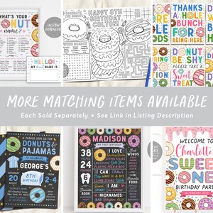 Donut Name Sign Printable, Whats Your Donut Name Game, Girl Donut ...