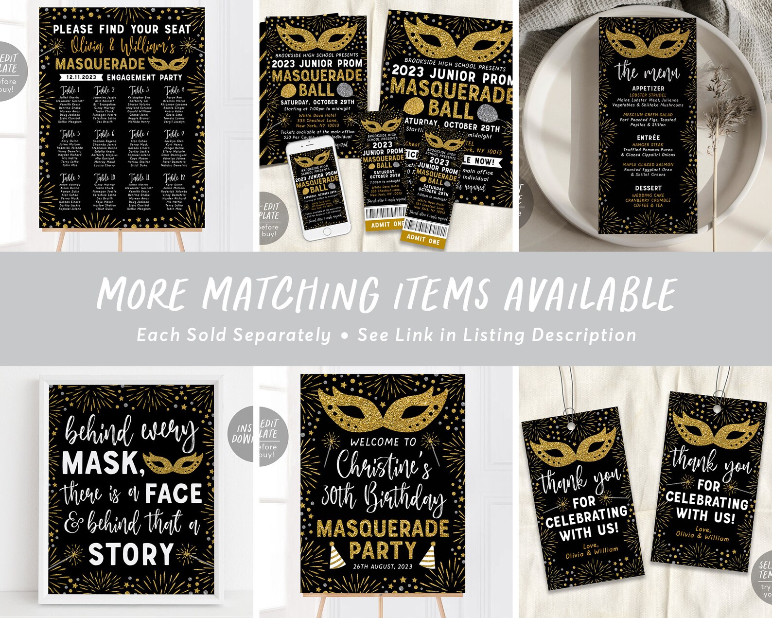 Masquerade Party Sign Printable, Behind Every Mask There is A Face ...