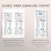 Infographic Wedding Program Editable Template, Long Reception Program ...
