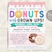 Donuts With Grownups Flyer Editable Template, School Event PTO PTA ...