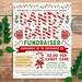 Christmas Candy Cane Fundraiser Flyer Editable Template, Holiday ...