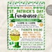 St. Patricks Day Fundraiser Flyer Editable Template, Saint Pattys Day ...