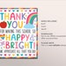 Rainbow Thank You Appreciation Week Sign Poster Printable, Thank You ...
