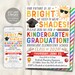 Kindergarten Graduation Invitation Editable Template, Preschool Class ...