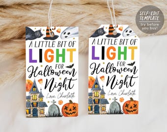 Glow Sticks Halloween Tags A Little Bit of Light for Halloween Night ...