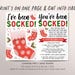 I've Been Socked Christmas Office Party Coworker Game Editable Template ...