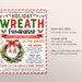 Christmas Wreath Fundraiser Flyer Editable Template, Holiday Wreath ...
