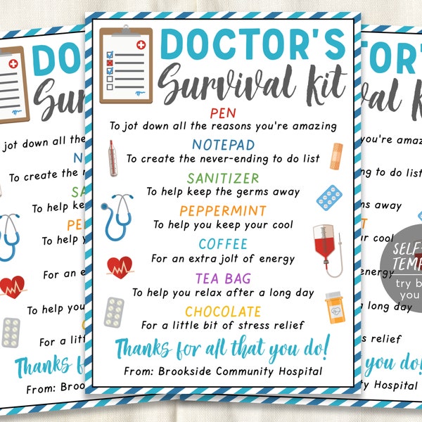 Doctor Survival Kit - Etsy
