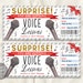 Voice Lessons Gift Certificate Editable Template, Surprise Singing ...